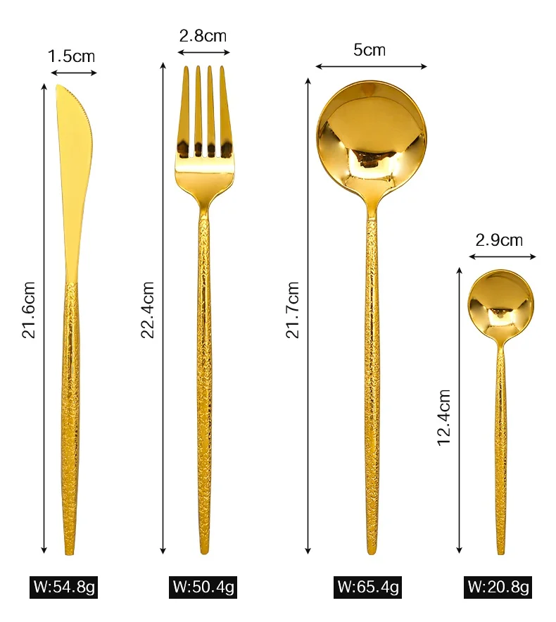 High Quality Shiny Portugal Knife And Fork Spoon Set Stainless Steel 18 ...