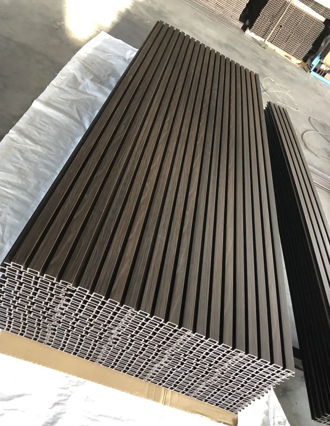 Vertical Wpc Fluted Wall Panels Exterior Co Extrusion Wood Plastic ...