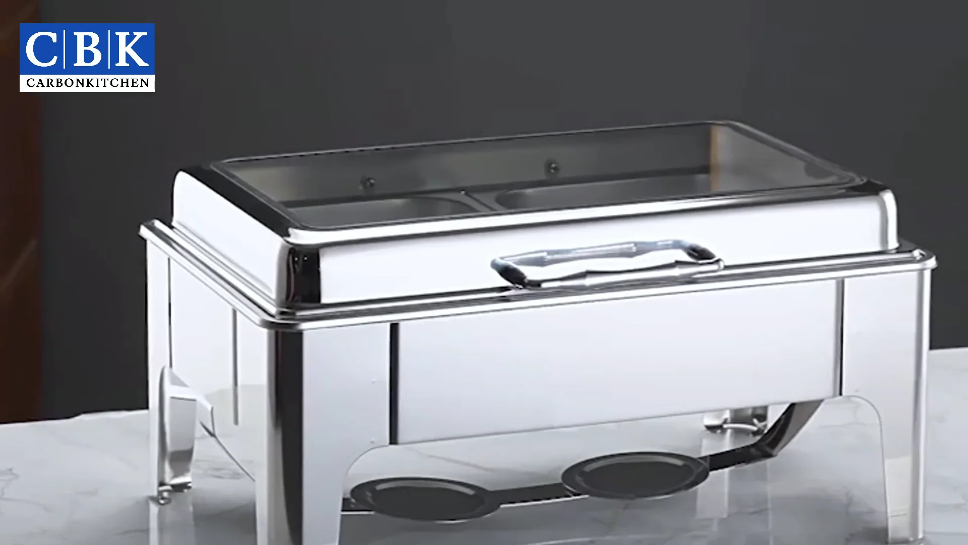 Stainless Steel Clamshell Chafing Dish Warmer Hotel Chafing Dish ...