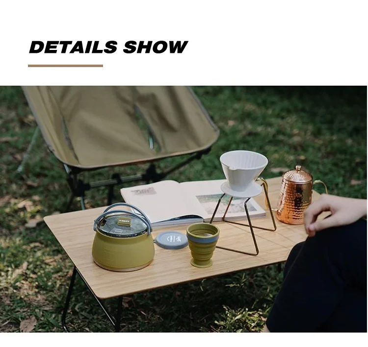1L Multifunctional Design Cooking Utensils Silicone Collapsible Outdoor ...