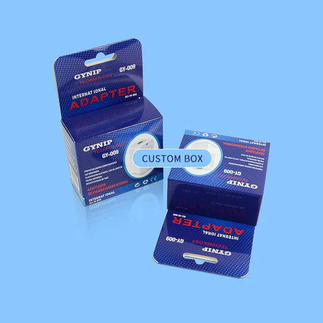 Electrical Adapters Packaging Factory Custom Logo Glossy Cheap Hanging ...