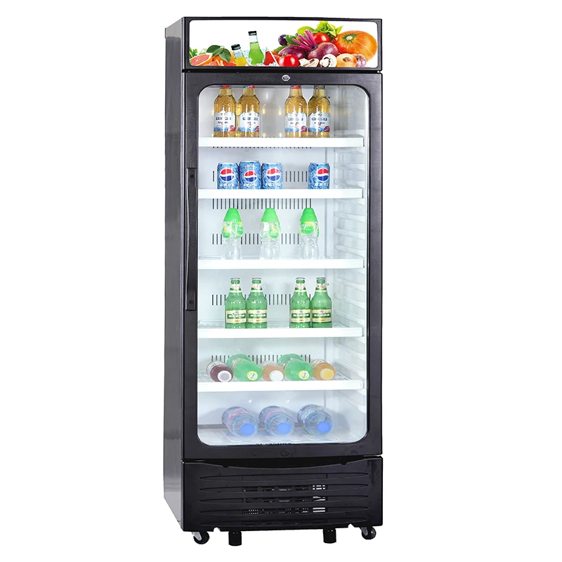 Cooling Fridge Beverage Display - Single Glass Door