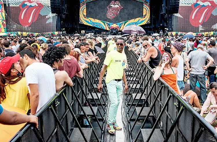 Outdoor Concert Crowd Control Barrier Fence Aluminum Stage Barriers for ...