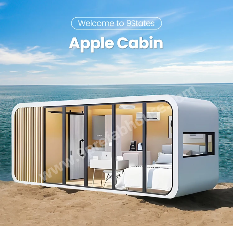 Apple Cabin 20ft 40ft Outdoor Modern Prefab Tiny House