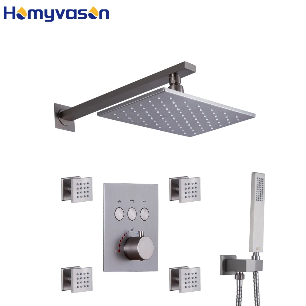 Wholesale Brass Concealed Pressurized Thermostat Built-in Top Nozzle ...