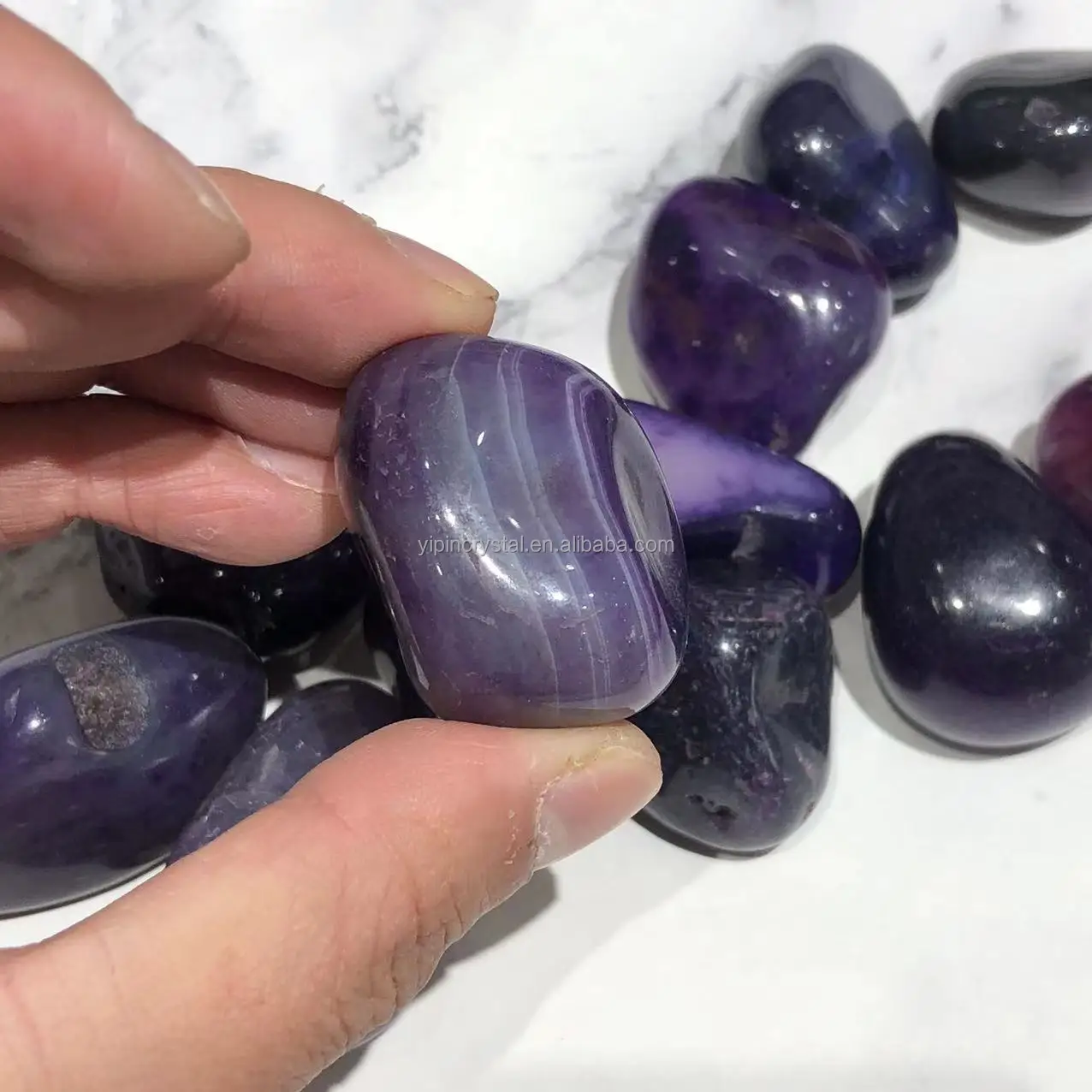 Purple Agate Tumbled