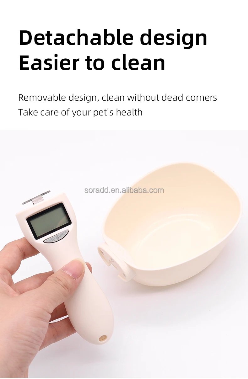 Pet Food Scale LCD Electronic Weighing Tool Dog Cat Feeding Food ...