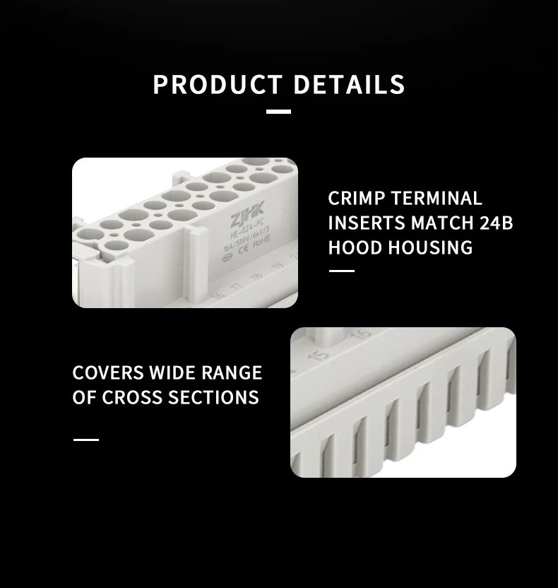 ZJHK Multi Pin Heavy Duty Connector,24 Pin Electrical Plugs Sockets for ...