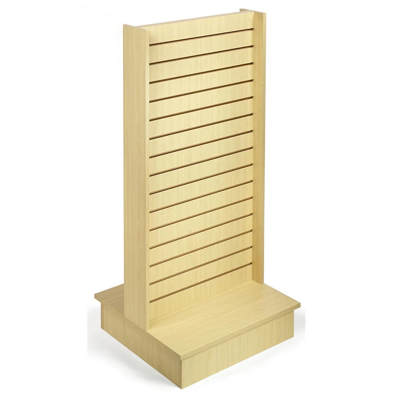 Retail Store Slat Wall Wood Wooden Slatwall Furniture Display Racks for ...