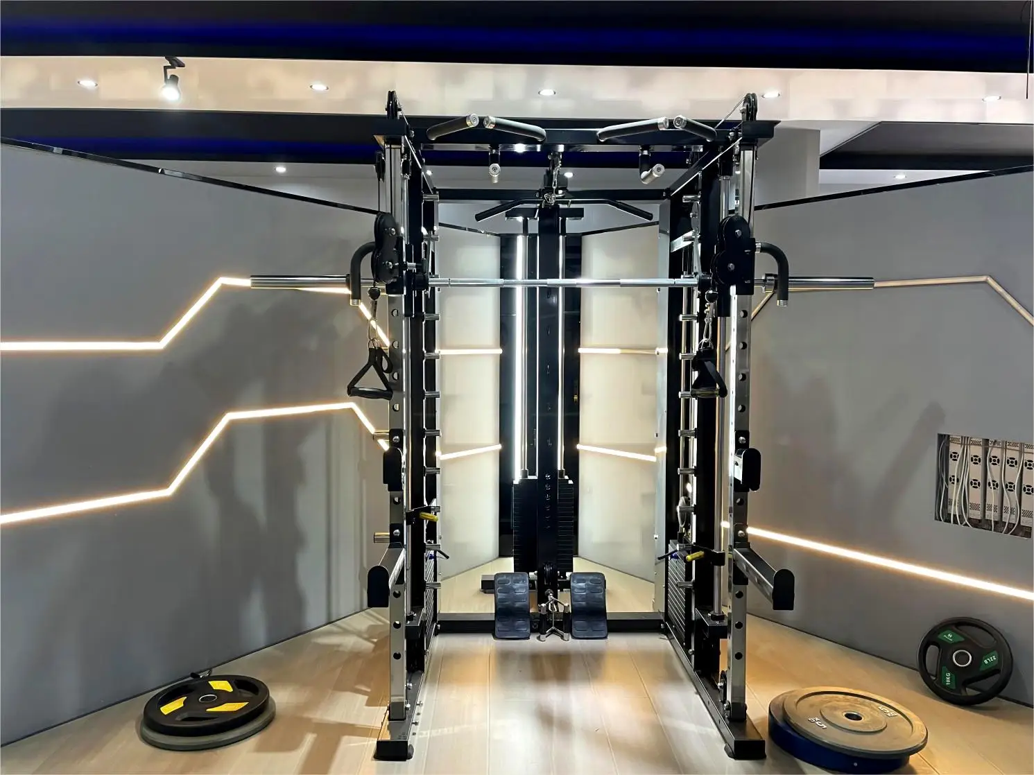 All-in-one Home Gym - Multi Function Power Squat Rack