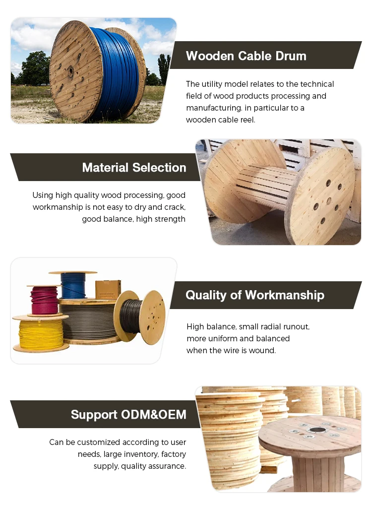 Large Wooden Cable Reel Drums Empty Wooden Cable Spools For Sale Steel ...