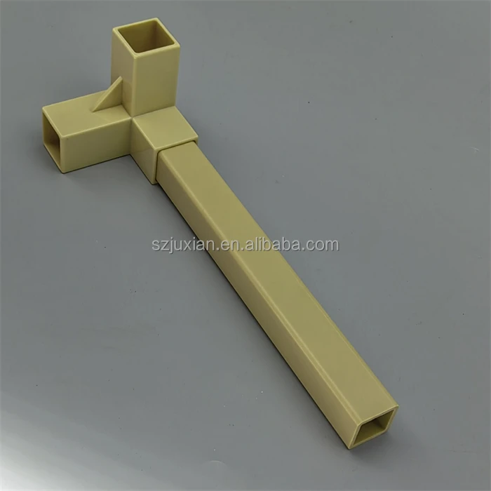 Custom Size PVC Plastic Extrusion Square Tube 16-48mm