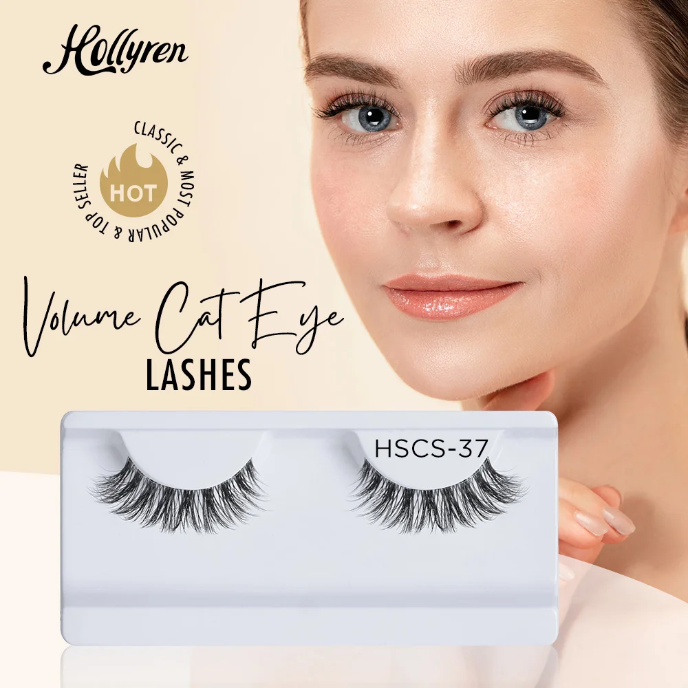 Hollyren Full Strip Eyelashes False Eyelash Natural Lashes Wholesale ...