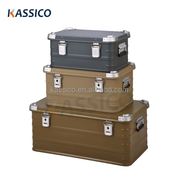 Kassico Stackable Aluminum Storage Box & Container For Camping Fishing ...