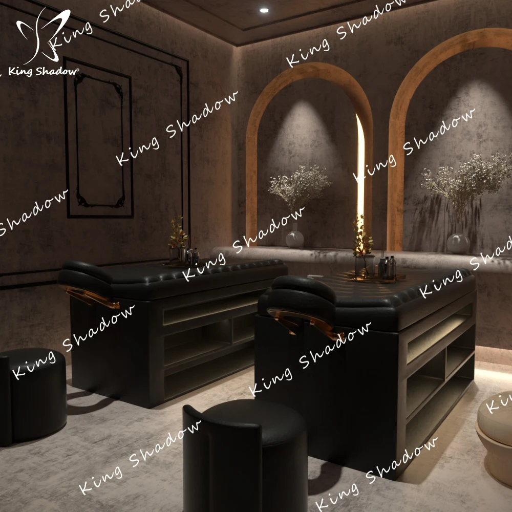 Modern Bed SPA Wood Frames Massage Body Care Spa Beauty Salon Massage ...