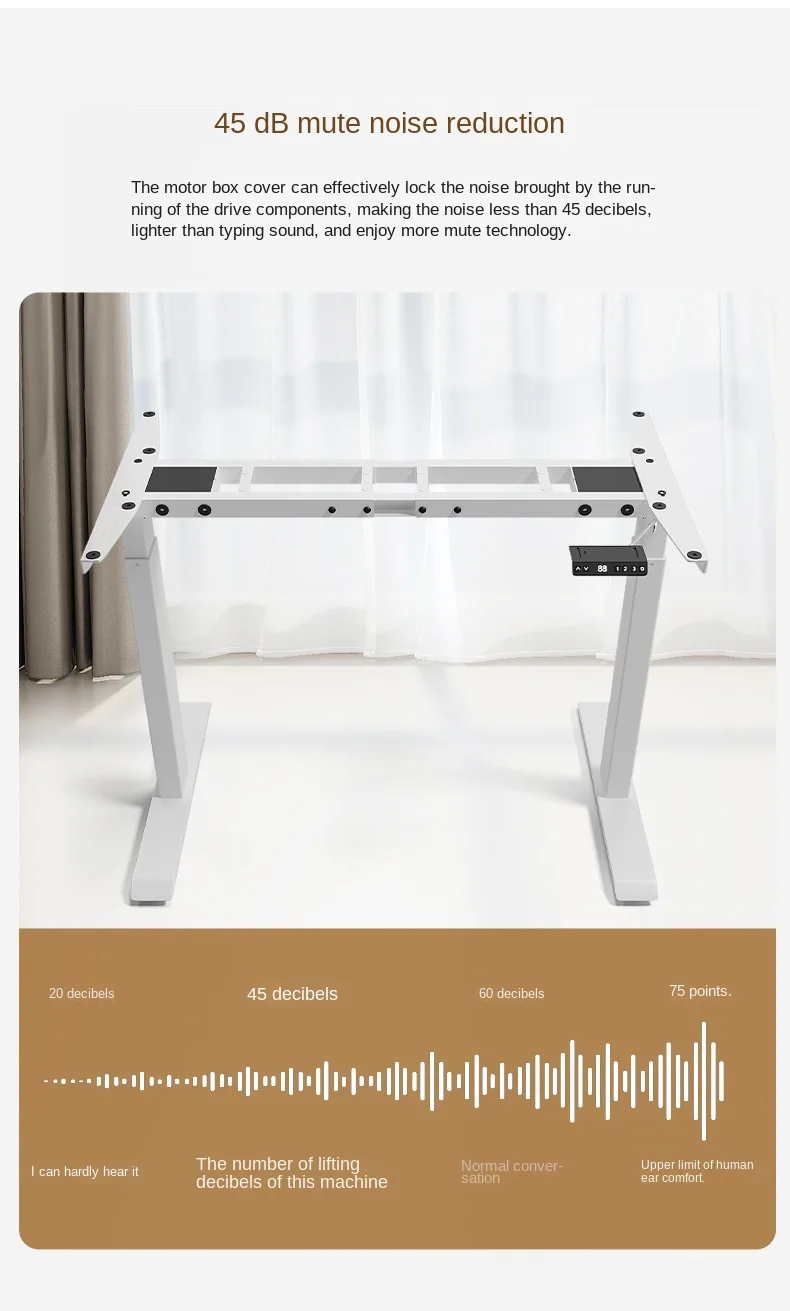 Electric Lifting Desk, Standing Upright Office Desk, Dual Motor ...