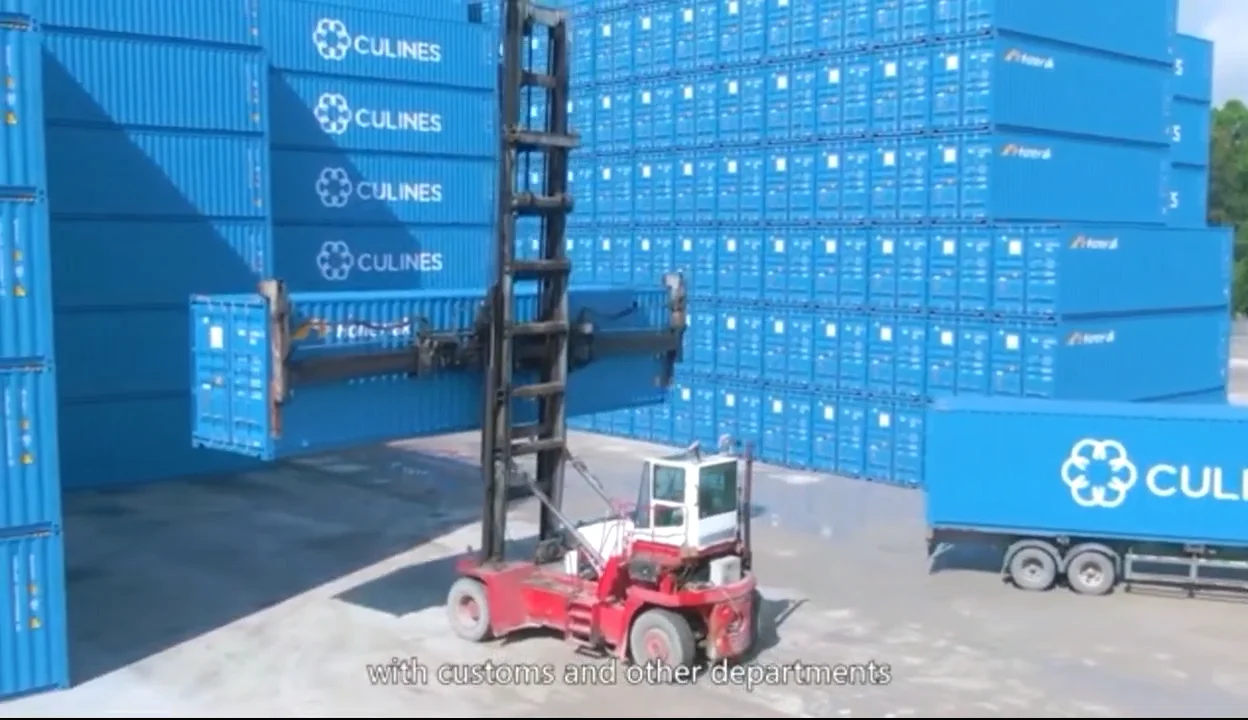 Easy Lock Wood Floor Container Platform Transportation Equipment 40ft ...