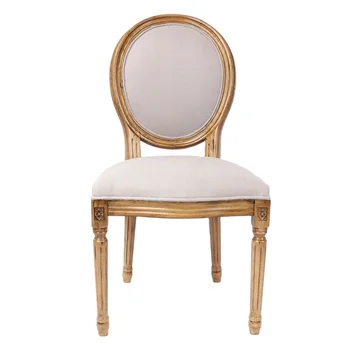 French Style Wood Round Back Louis Stackable Dining Chairs - Buy French ...