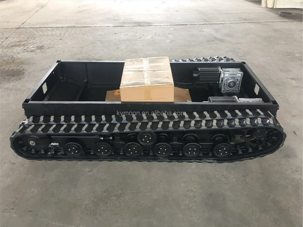 Small Robot For Ball Picking Up Chassis Rubber Track Chassis ...