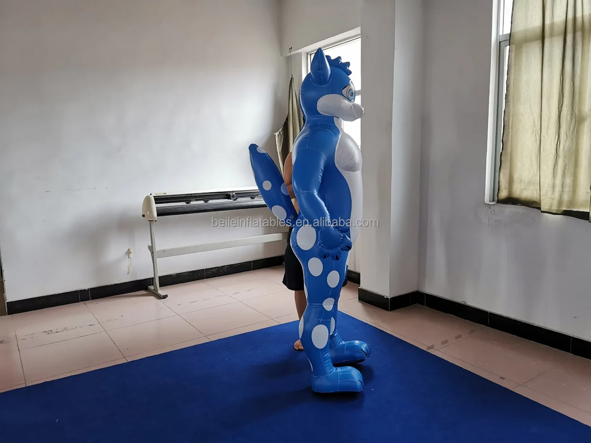 Beile Customize New Cartoon PVC Inflatable Fox Suit for Sales