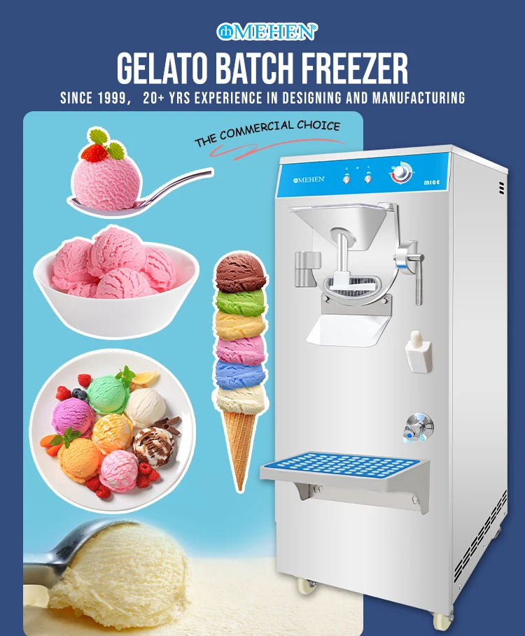 MEHEN M10E Gelato Machine - Efficient Ice Cream Production