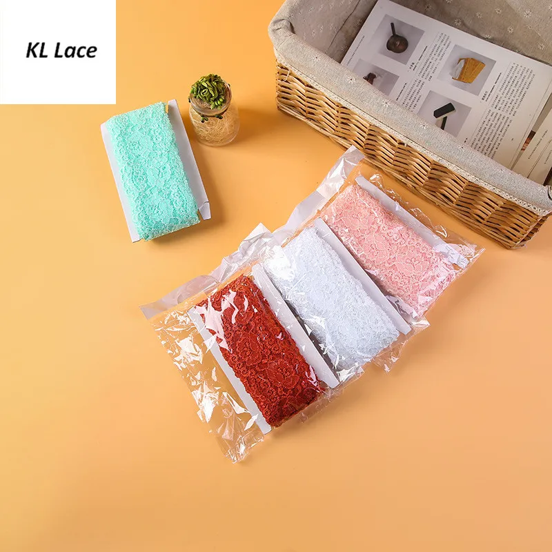 10 Meters/batch Width 5cm Multicolor Flower Elastic Lace Trim Fabric ...