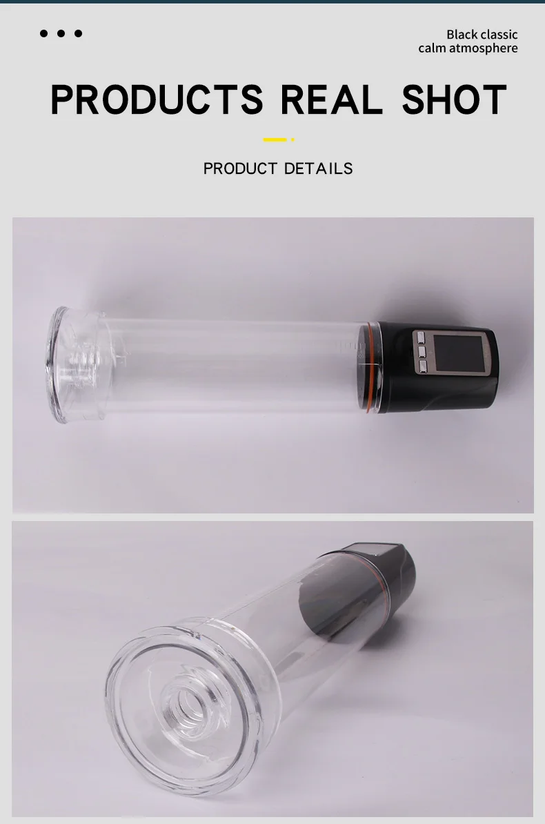 Men Male Masturbator Penis Vacuum Pump Penis Enlargement Enhancer Ring ...