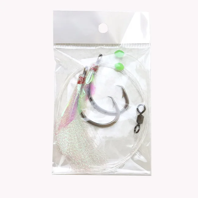 Reedy Rigz Fishing Flasher Skin Feather Sabiki Bait Rigs With Luminous ...