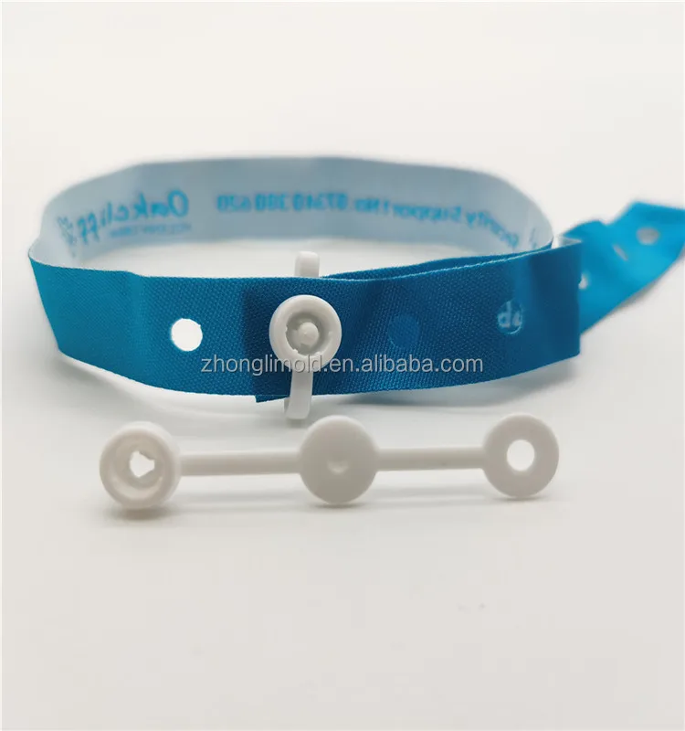 High Quality Single Use Plastic Snap Loop Lock for Event Wristbands