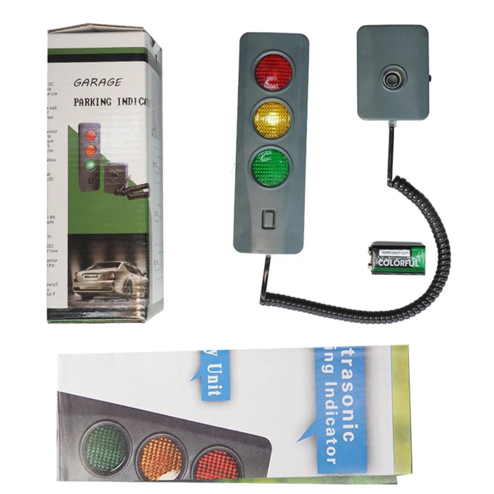 Car LED Parking Sensor Garage Parking Device Reverse Radar Sound Alert ...