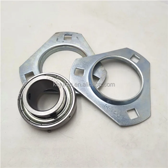 3-bolt Triangle Flange Bearing Housing PFT207 with Ball Bearing SB207