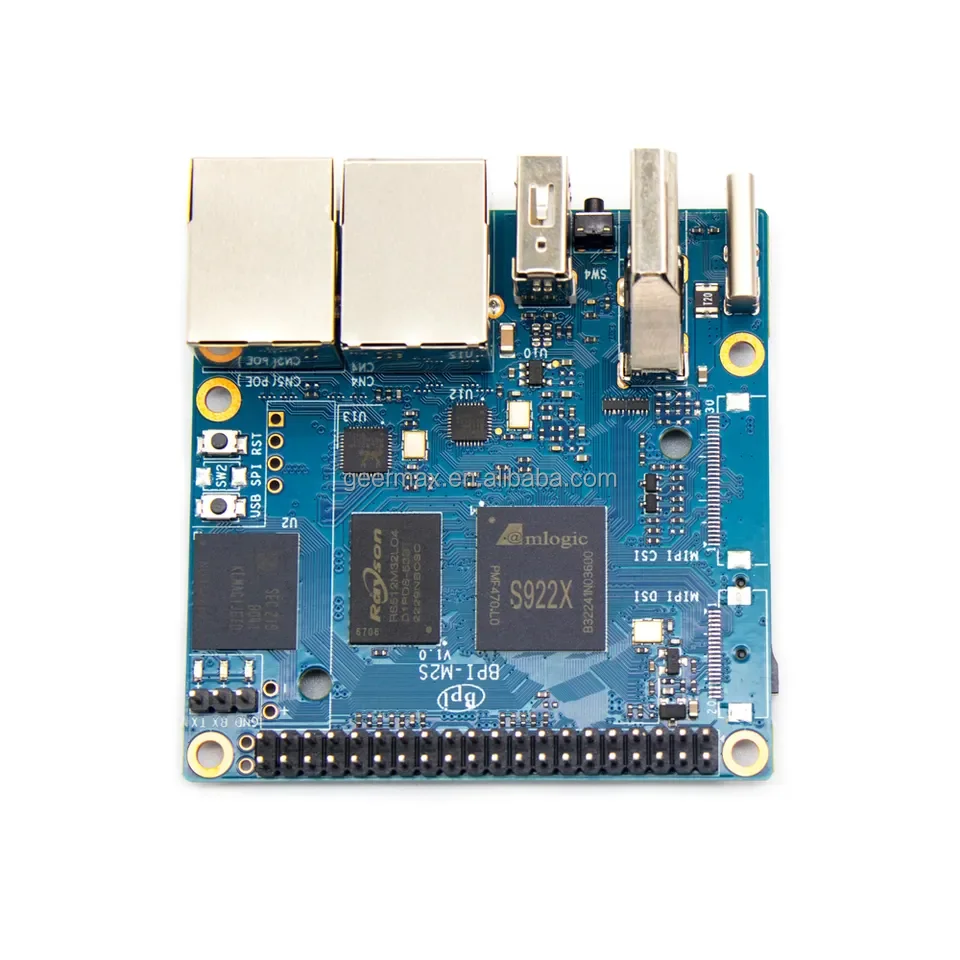 High Quality Banana Pi M2s S922x Poe 16gb Emmc Flash (max 128g) 40 Pin Gpio Wifi&bt Banana Pi ...