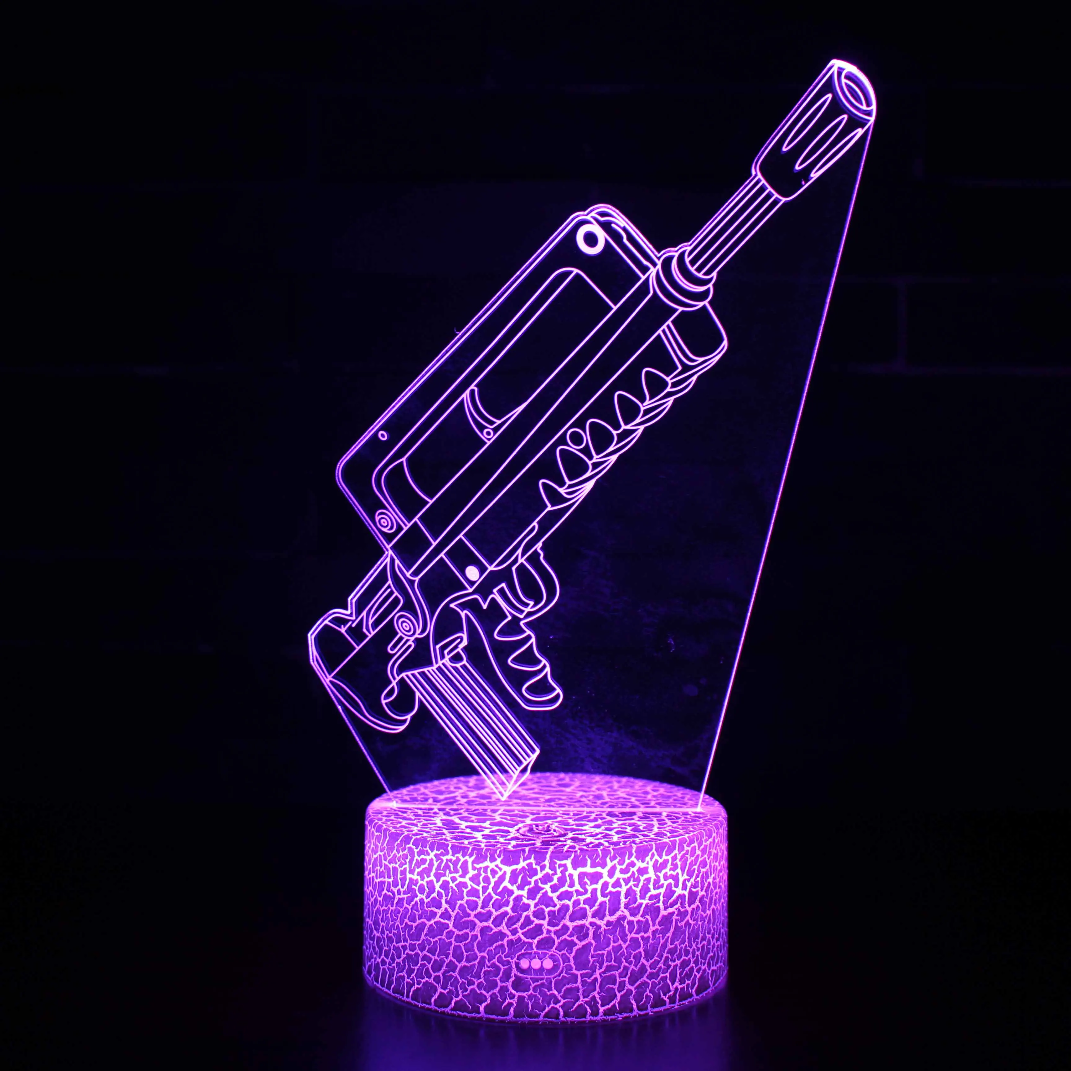 Gamepad Joystick Game over 3D Illusion Lamp - Gaming Night Light
