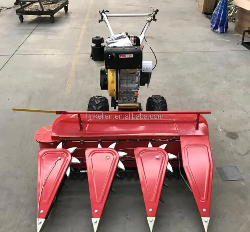 Gasoline Engine Walking Tractor Windrower Alfalfa Combine Harvester ...