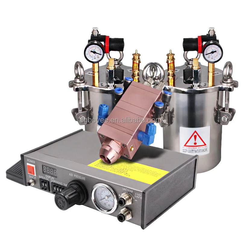 High Viscosity A + B Polyurethane Mixing Dispenser - Large Flow Liquid ...