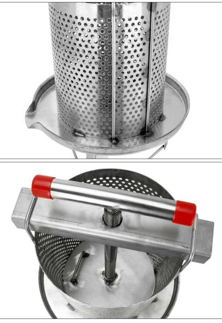 Stainless Steel Beehive Beeswax Honey Comb Bee Wax Pressing Machine ...