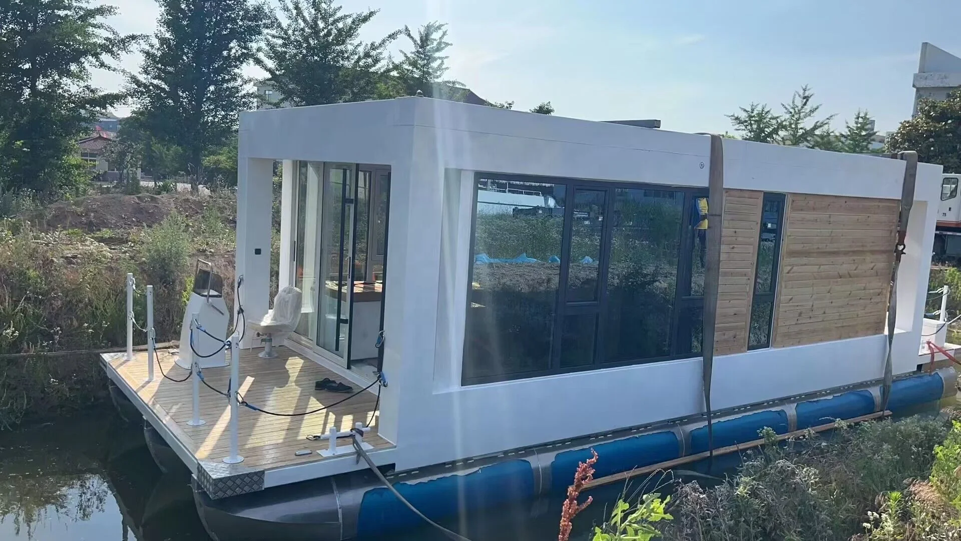 Aluminum Water Floating Barge 38ft Pontoon Boat| Alibaba.com