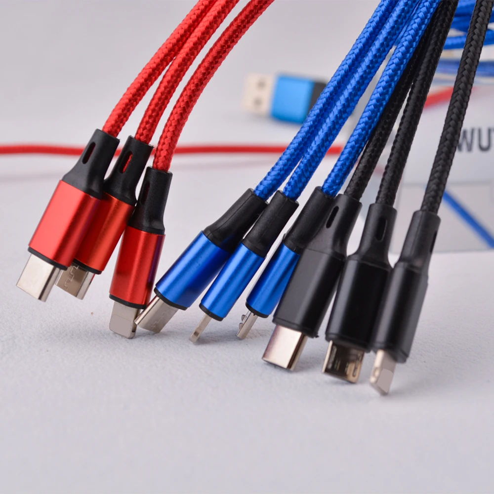 Wholesale 4 In 1 Multifunction Charging Cable Multiple Micro Phone ...