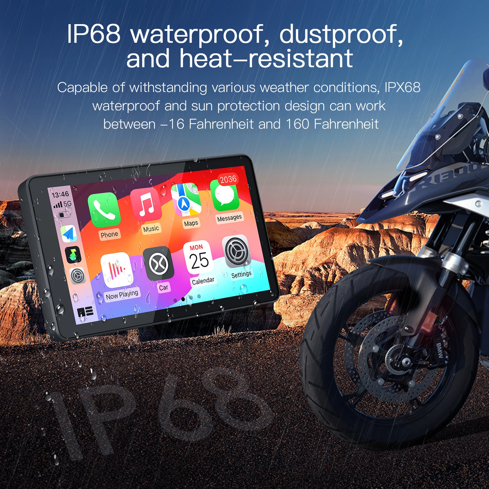 Motorcycle Carplay Screen for BMW R1200GS ADV/ R1250GS ADV