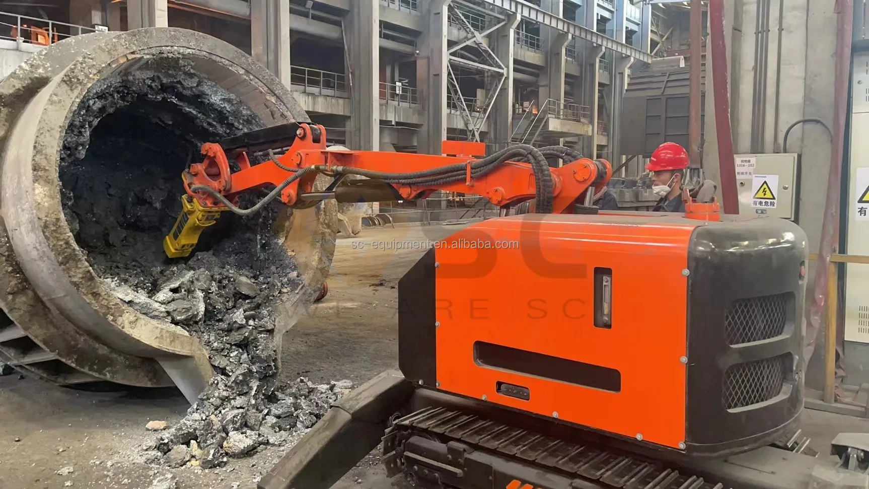 Compact Demolition Robot - High Efficiency for Tight Spaces