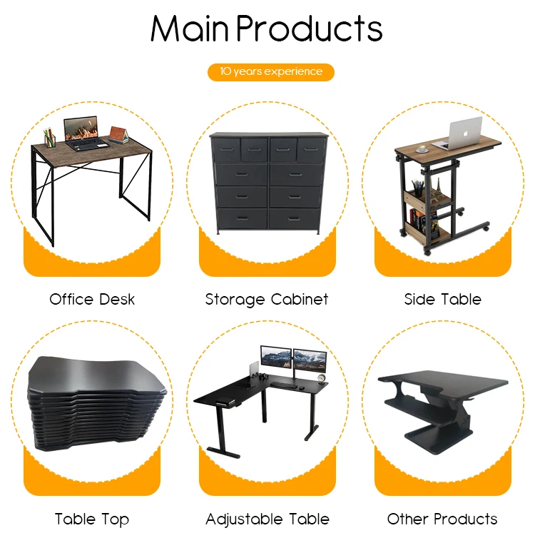 Height Adjustable Pneumatic Lift Laptop Desk - Modern Office Furniture
