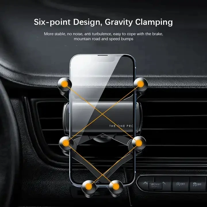 Universal Gravity Car Phone Holder Air Vent Clip Mount Holder Gps Stand ...