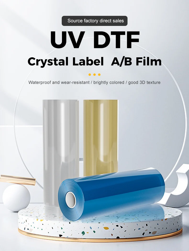 33 Cm Roll Uv Dtf Ab Film Direct To Transfer Heat Transfer Film Sheet ...