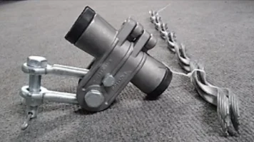 Outdoor Hanging Fiber Optic ADSS OPGW Cable Clamp Set