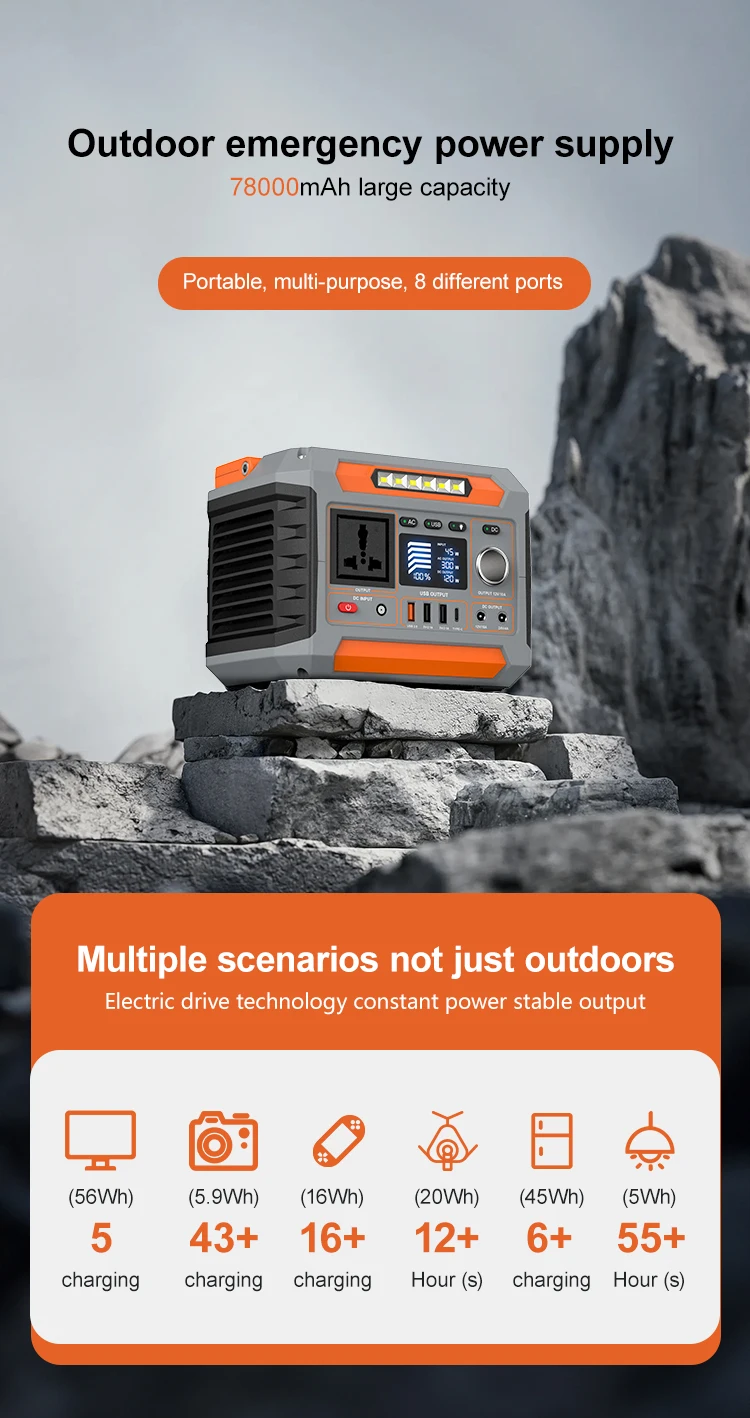 Conpex Small 260w Lithium Energy Storage Potable Mobile Outdoor Power ...