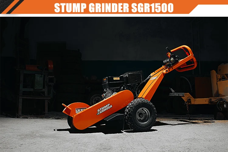 8 Teeth Petrol Engine Powered Stump Grinder 15hp for Garden Use
