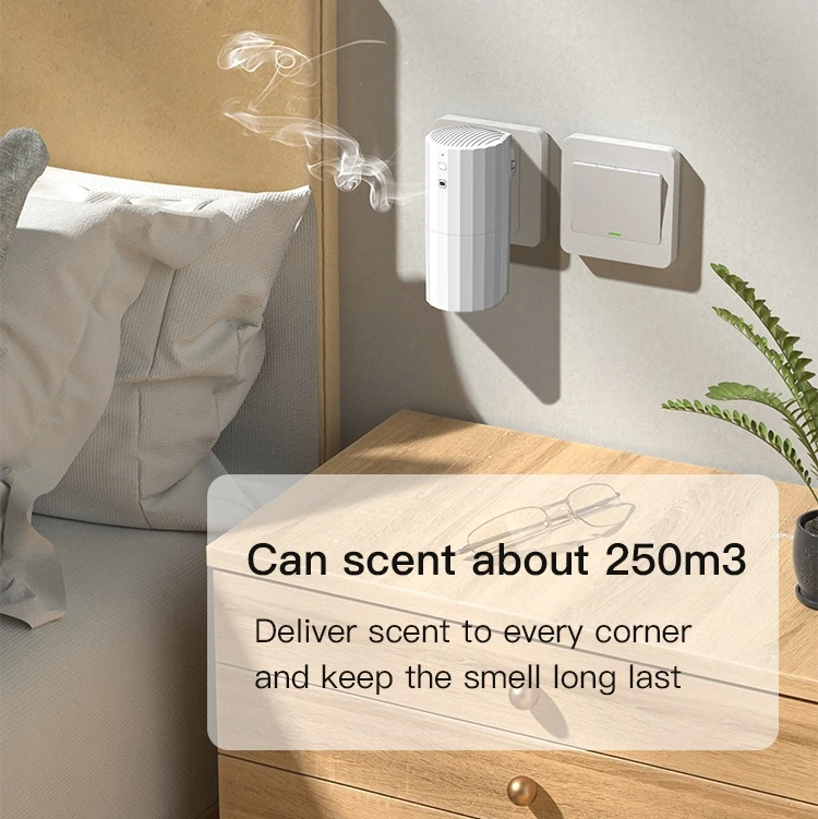 Bluetooth WIFI APP Plug-in Oil Wall Diffuser Machine Electric Essential ...