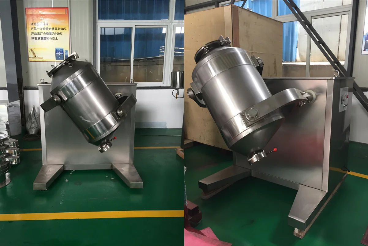 Stainless Steel 3D Swing Rotating Blender for Powder Mixing