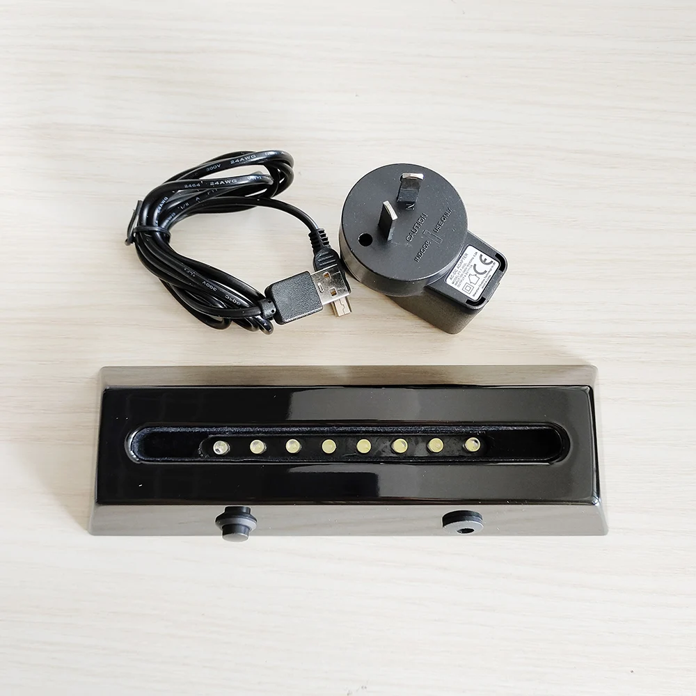 5" 2D Acrylic Display Stand Base Top slip 10mm Wooden Led Light Base ...