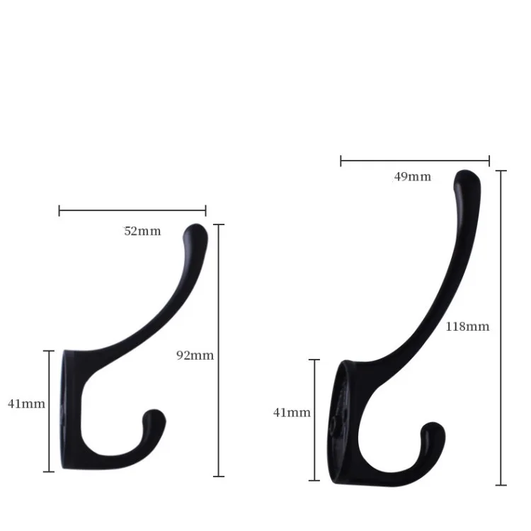 Zinc Alloy Hooks For Hanging Coats Coat Hooks Wall Mounted Rustic Hooks For Decorative ...